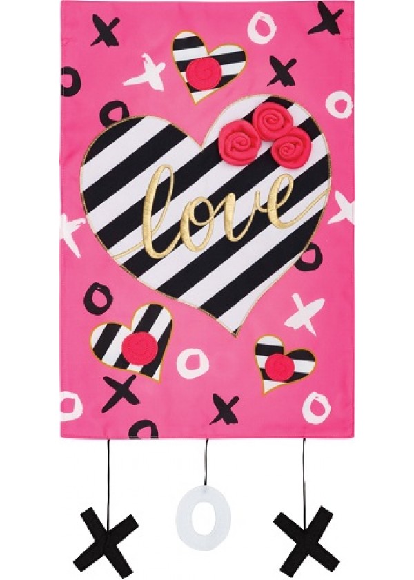 Applique House Flags | Burlap House Flags | Appliqued House Flags